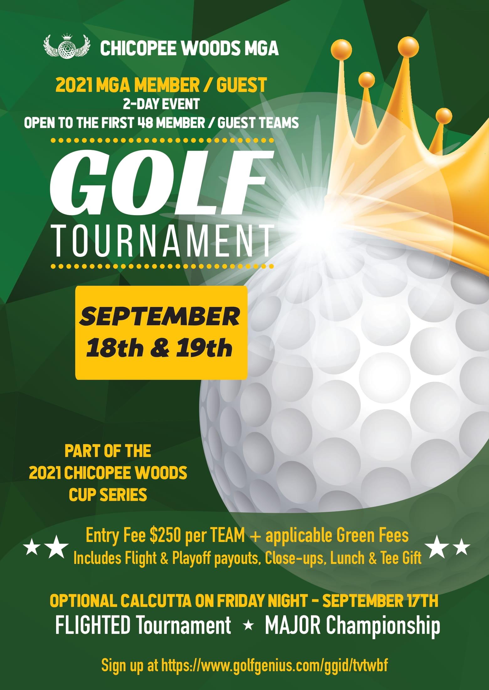 MGA Member/Guest - Chicopee Woods Golf Course