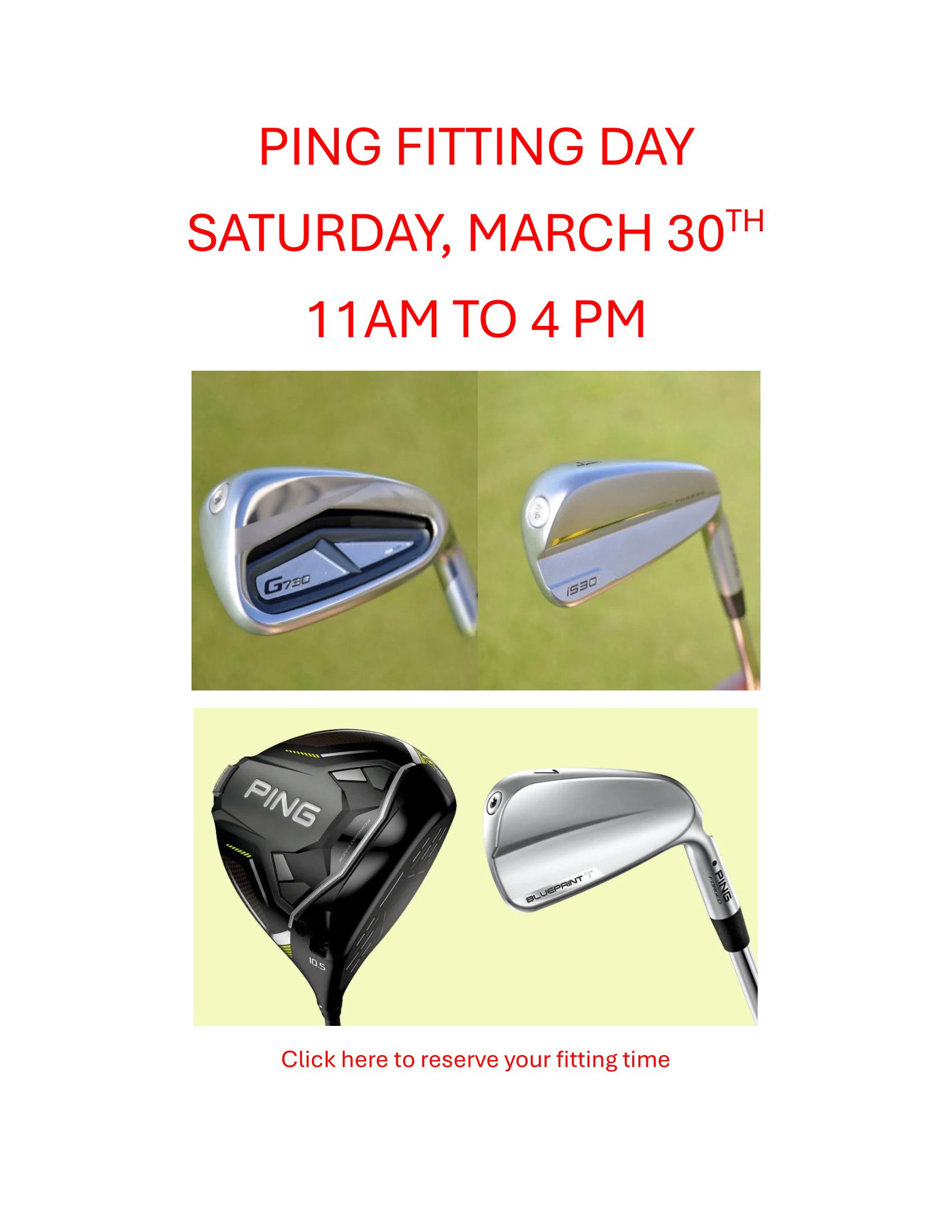 Ping Fitting Day - Chicopee Woods Golf Course
