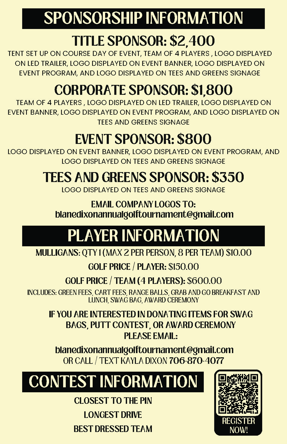 Blane Dixon Fallen Hero's Tournament - Chicopee Woods Golf Course