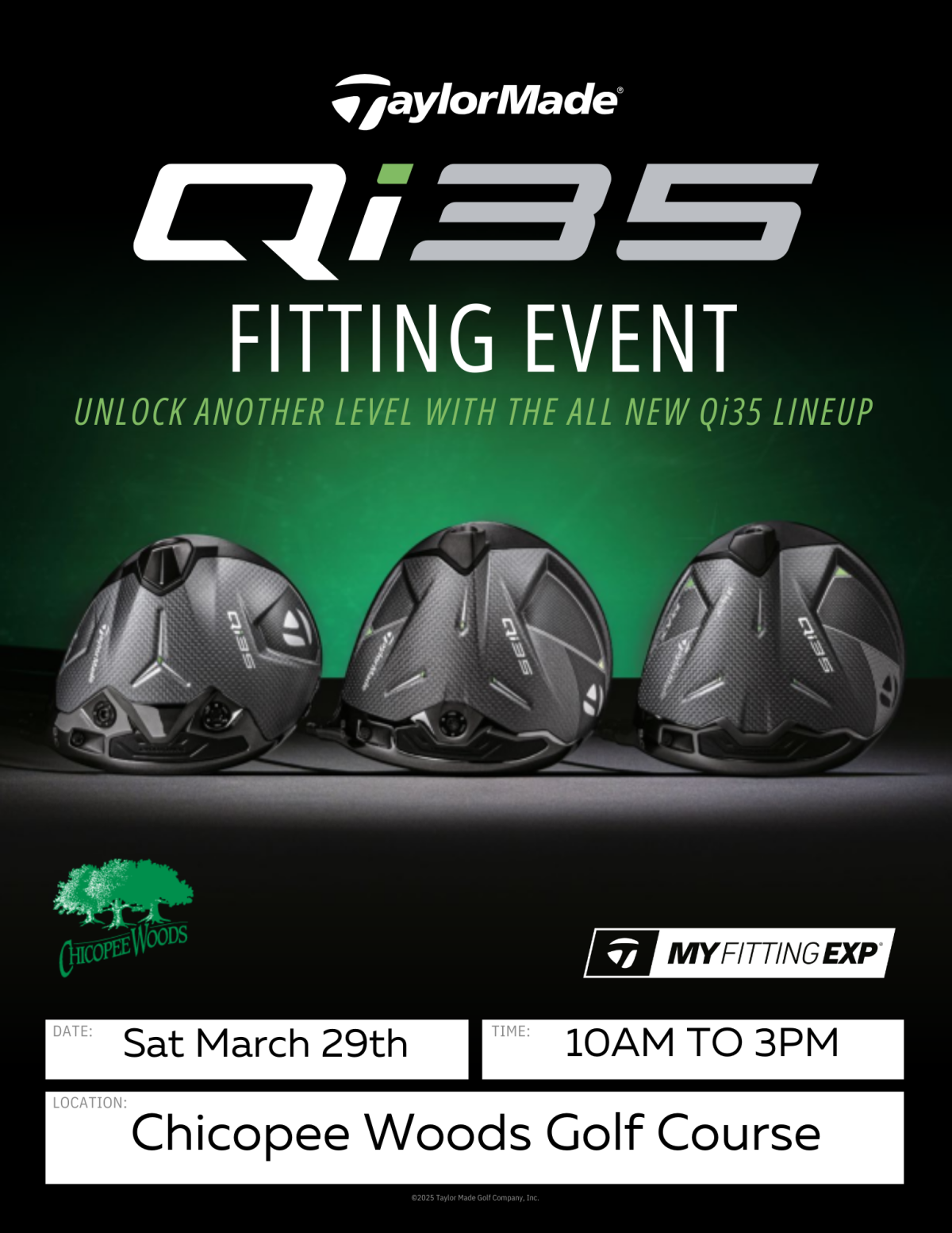 TaylorMade fitting day - Chicopee Woods Golf Course