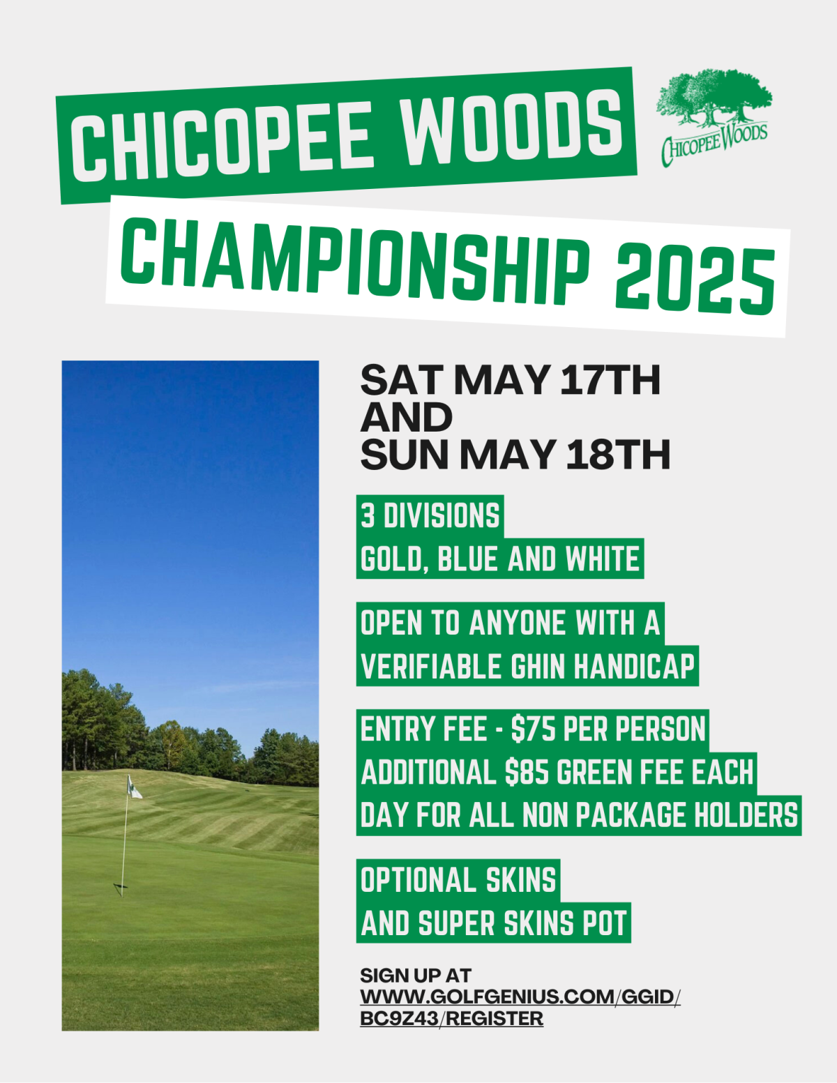 Chicopee Woods Championship - Chicopee Woods Golf Course