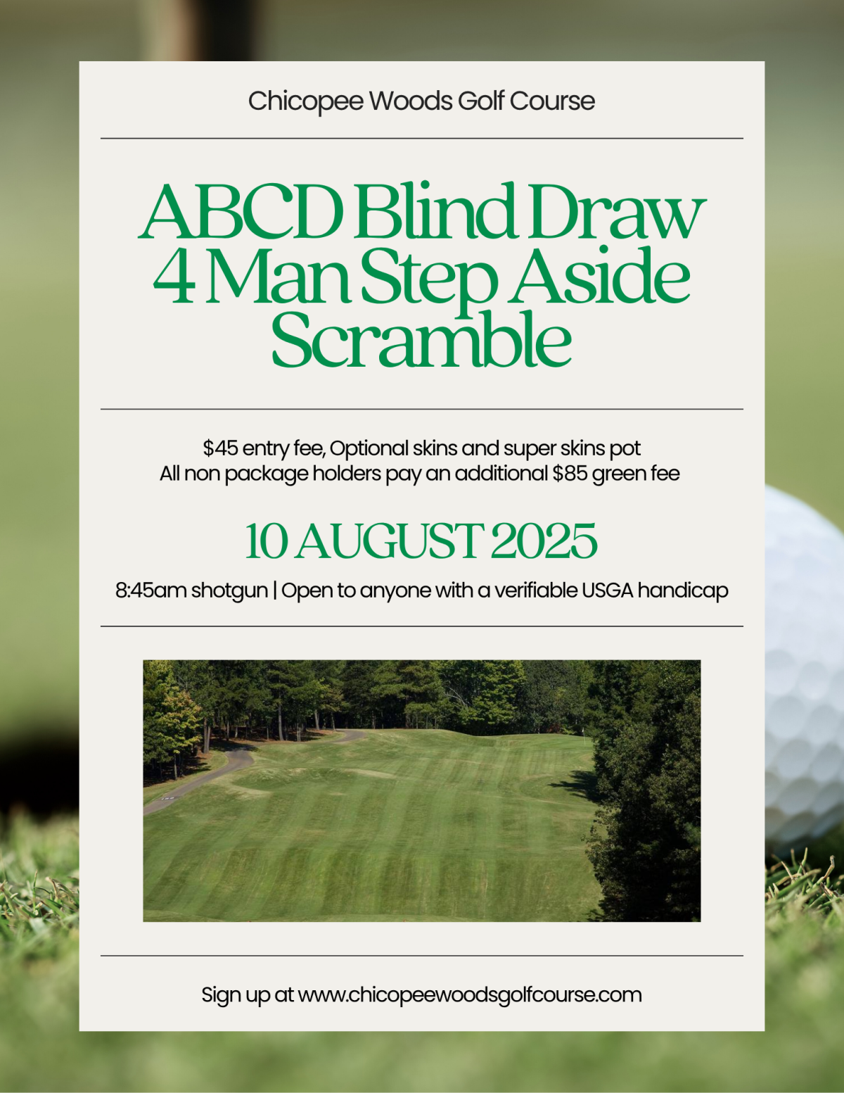 4 Man Step Aside - Chicopee Woods Golf Course